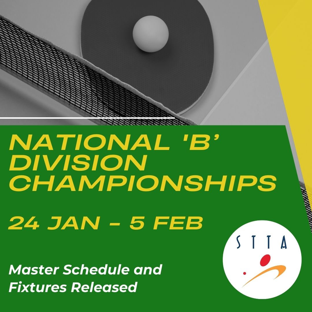 Master Schedule and Fixtures Released | Singapore Table Tennis Association