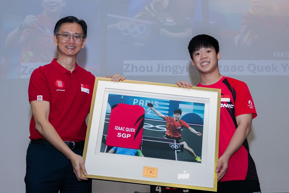 Olympians celebrate National Day with Ai Tong School | Singapore Table ...